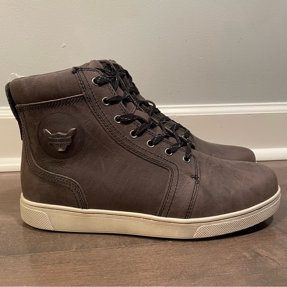 Harley-Davidson | Shoes | Harley Davidson Bateman Leather High Top Moto ...